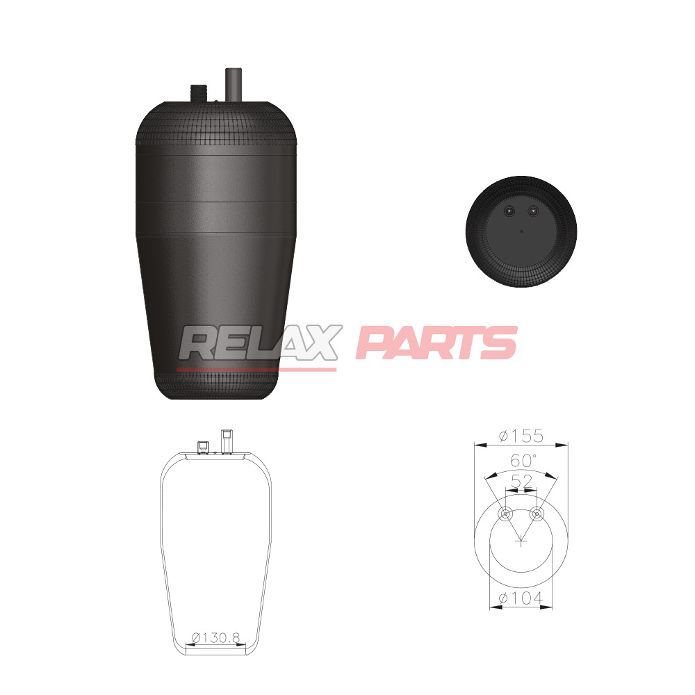 102319 – 4390-02 AIR SPRING 9423205021 MERCEDES - 9423205021 MERCEDES