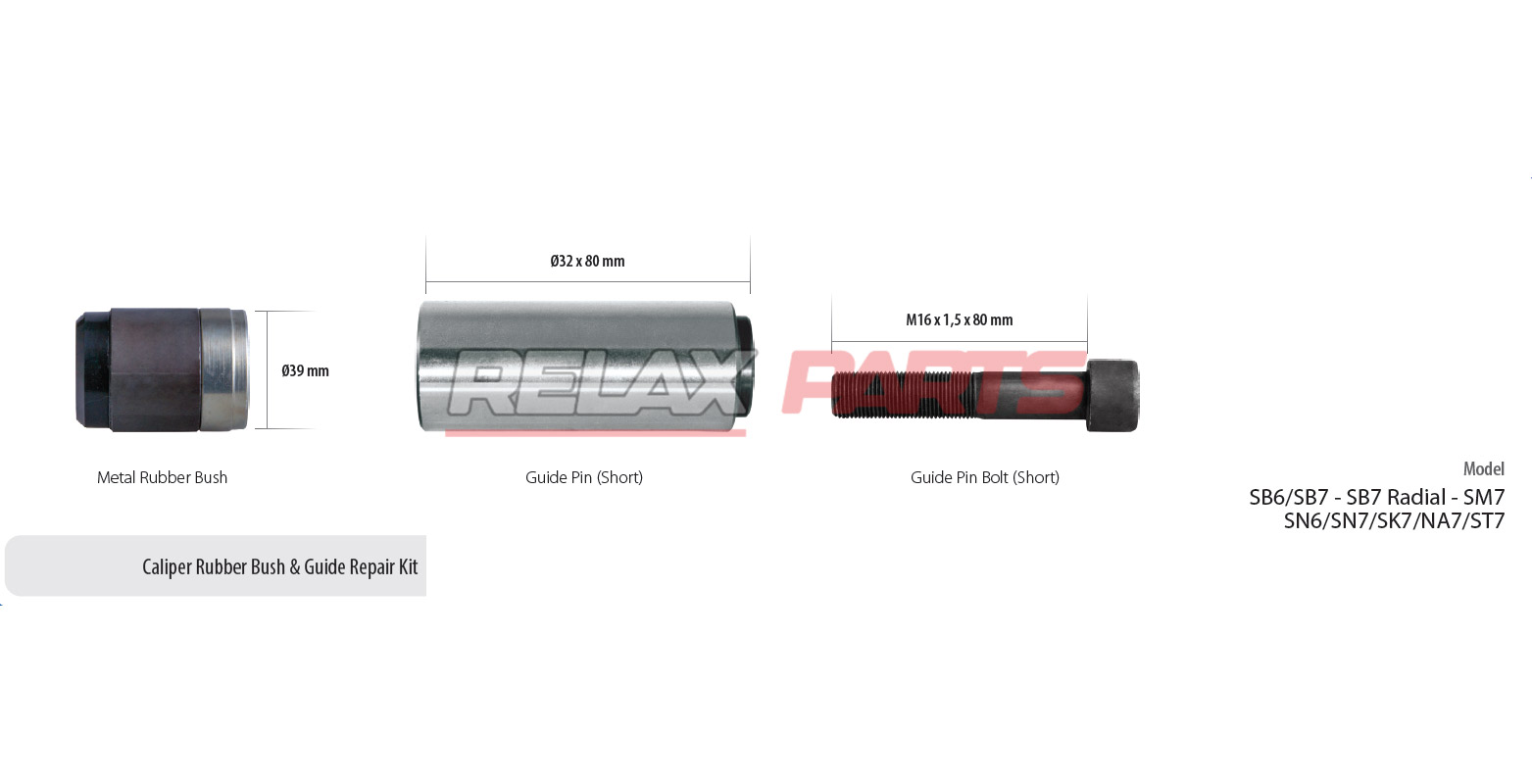 60222 – Caliper Rubber Bush & Guide Repair Kit - Manufacturing Semi ...