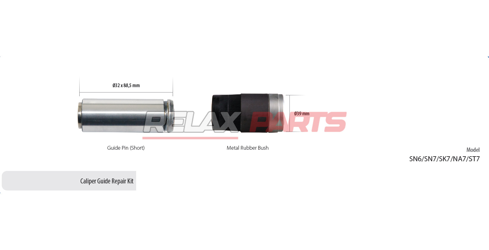 60228 – Caliper Guide Repair Kit