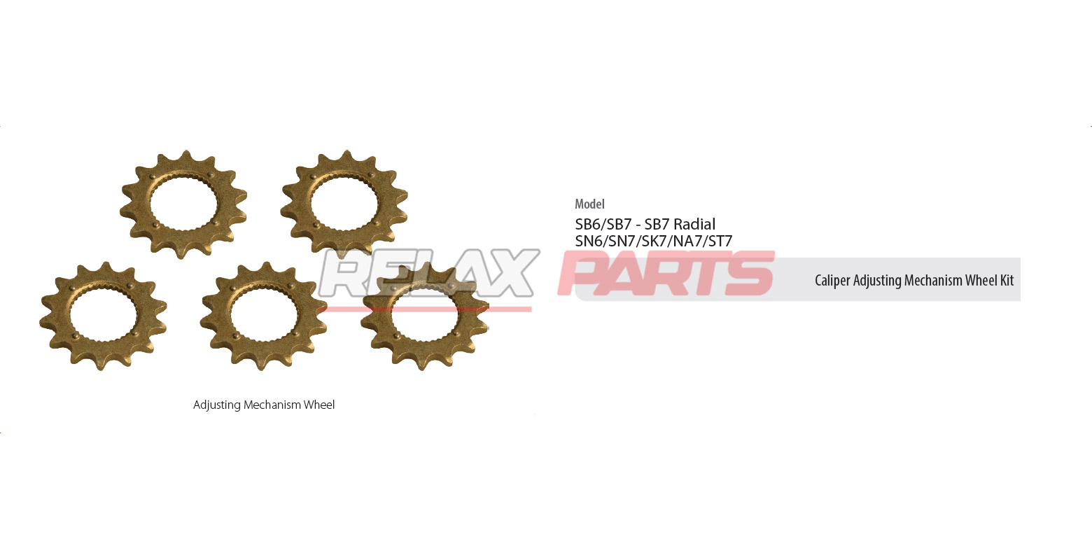 60248 – CALIPER ADJUSTING MECHANISM WHEEL KIT KNORR CALIPER - KNORR CALIPER