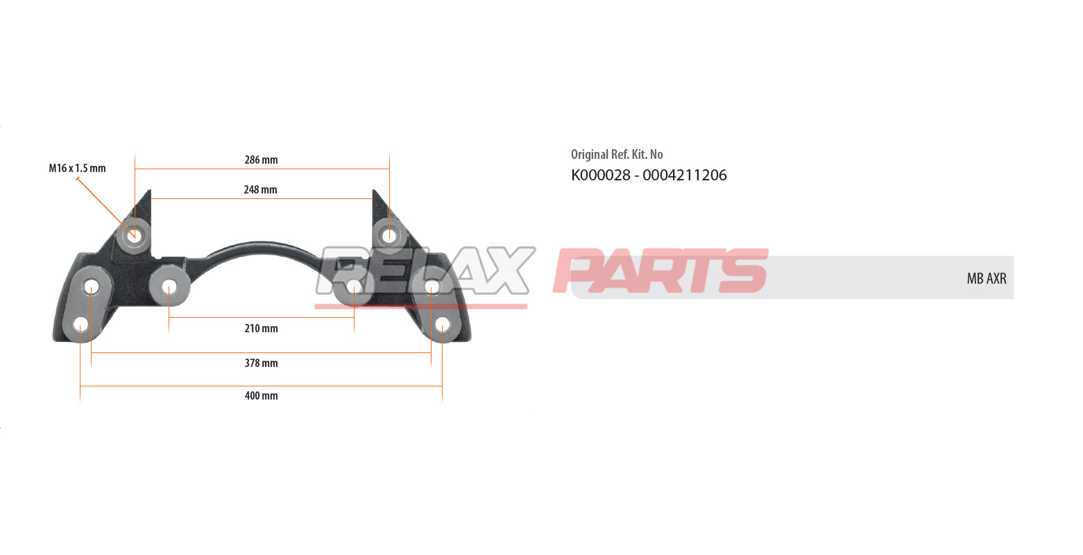 60311 – MERCEDES AXOR CALIPER CARRIER K000028 KNORR