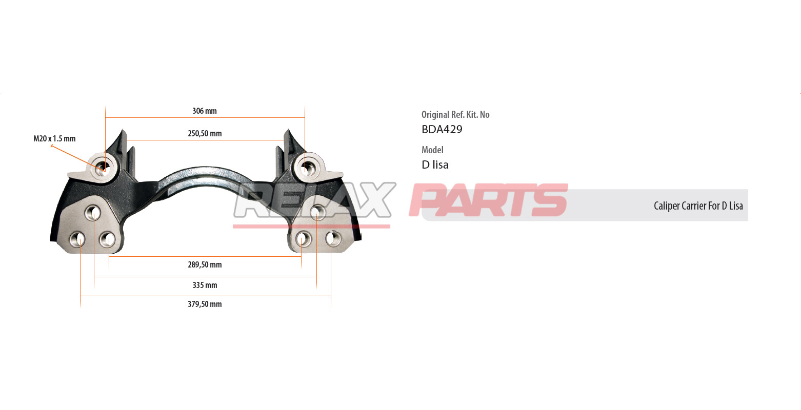 60346 – CALIPER CARRIER FOR D LISA MERITOR CALIPER - MERITOR
