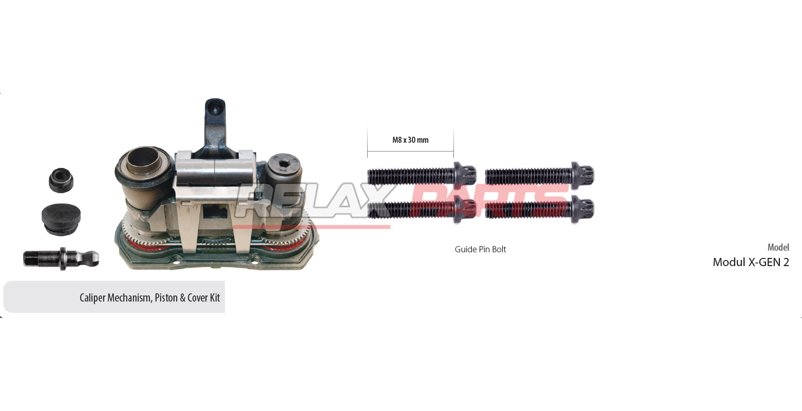 60924 – CALIPER MECHANISM PISTON & COVER KIT HALDEX