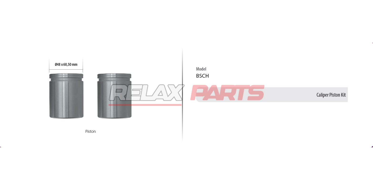 61157 – CALIPER PISTON KIT HYDRAULIC CALIPER - HYDRAULIC CALIPER